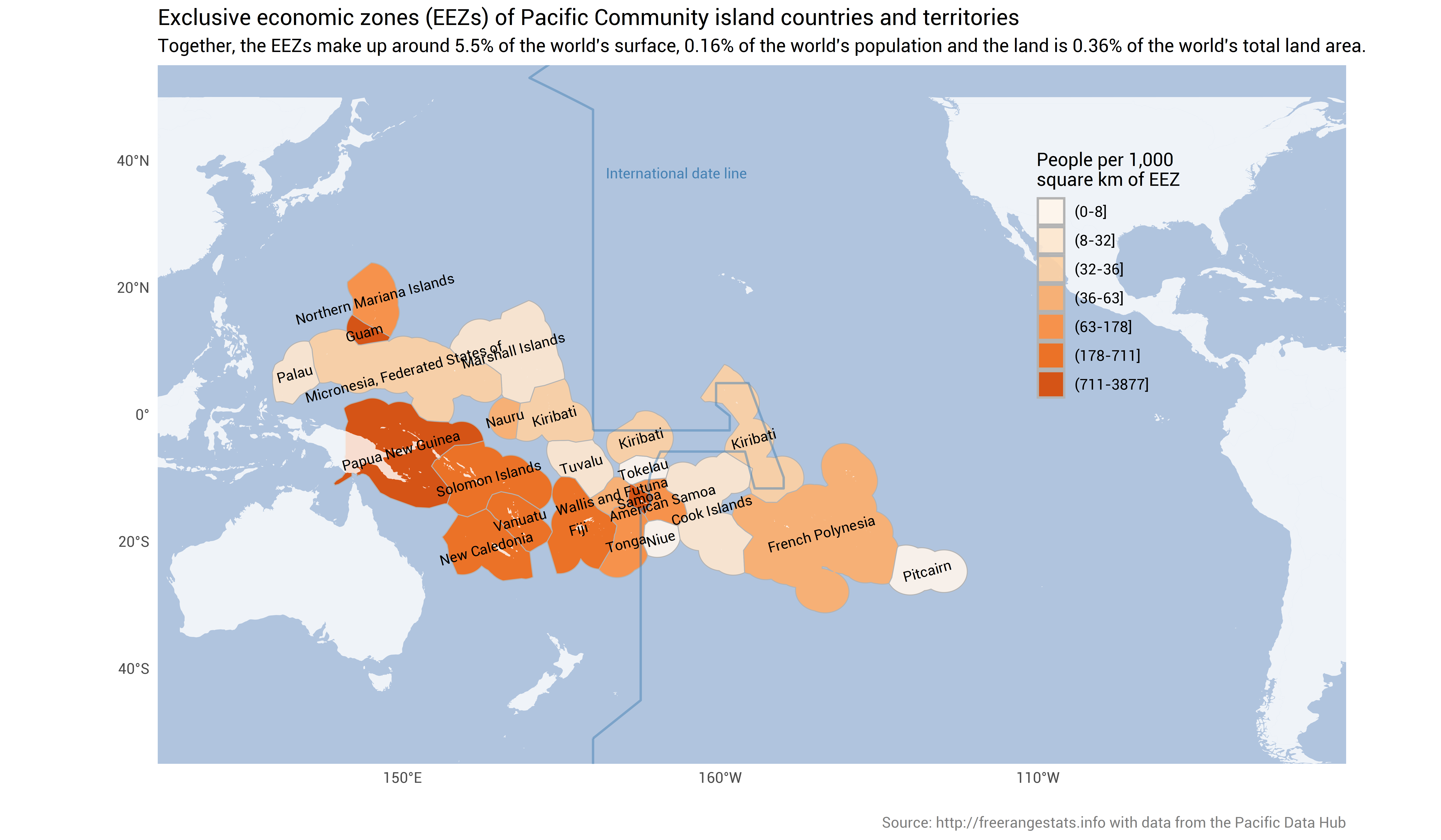 Pacific Choropleth Map